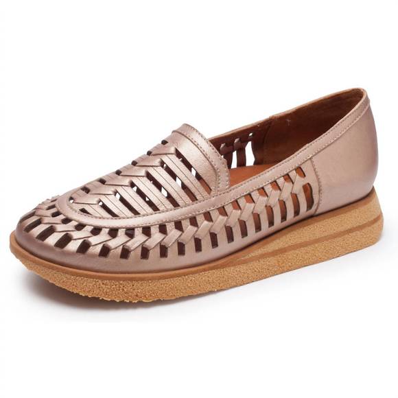 YES | Shoes | New Yes Ava Loafer Shoes In Soft Gold Metallic Plonge ...